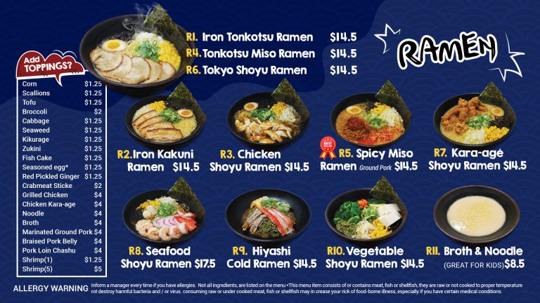 Iron Ramen - Ramen Restaurant | Online Order | Brook | NY